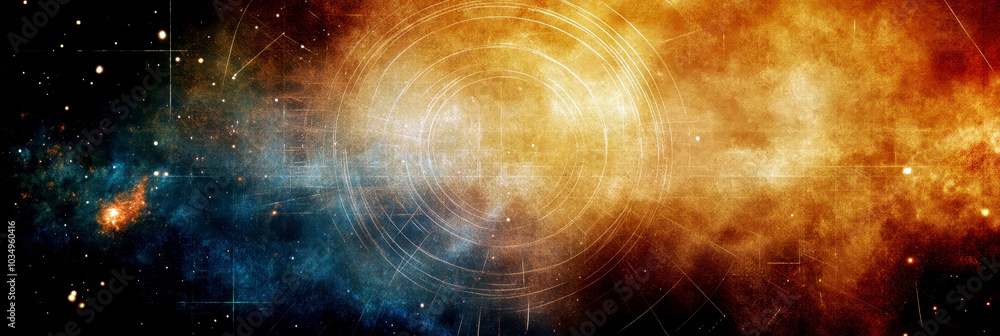 Matrix of fate. Mystical background. Mysticism. Magical thinking. An ...