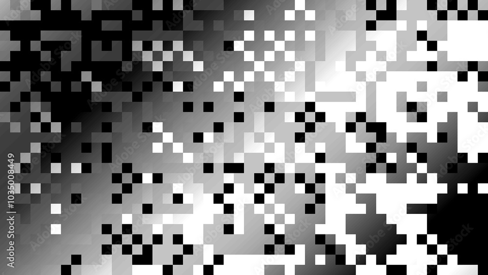 Abstract pixelated interlaced rainbow black and white noise static ...