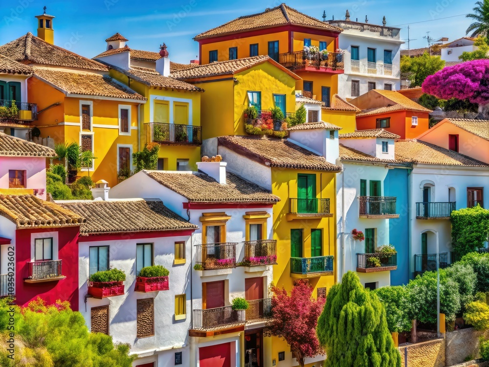 The charming, vibrant houses of Andalusia highlight the distinct ...