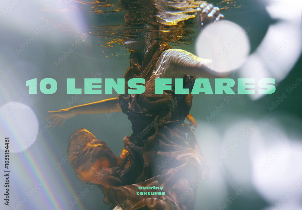10 Lens Flare Overlay Texture Stock Template | Adobe Stock