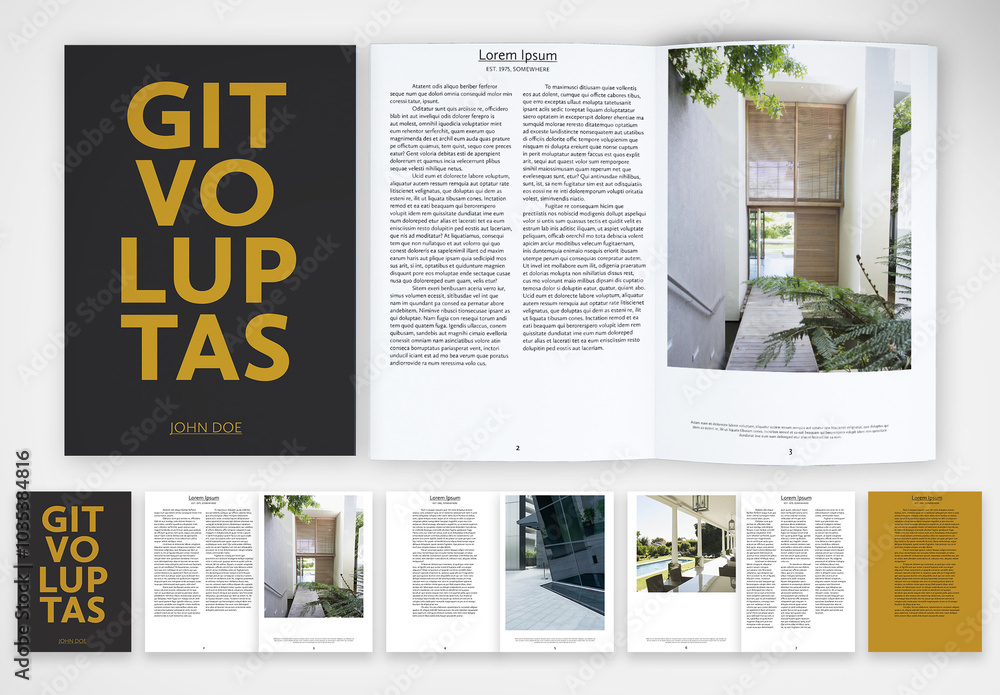 Creative Art Portfolio with Simplicity Layout Stock Template | Adobe Stock