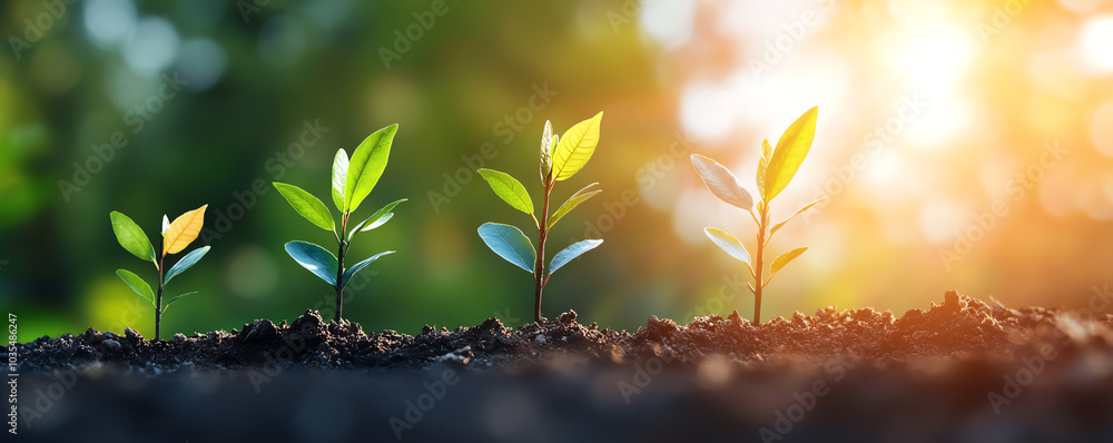 Natureinspired roadmap with evolving tree growth stages, from sapling ...