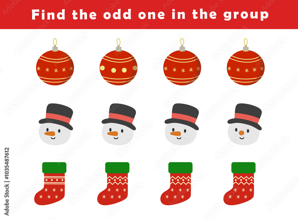 Find the odd one out for toddlers. Spot the difference for kids ...