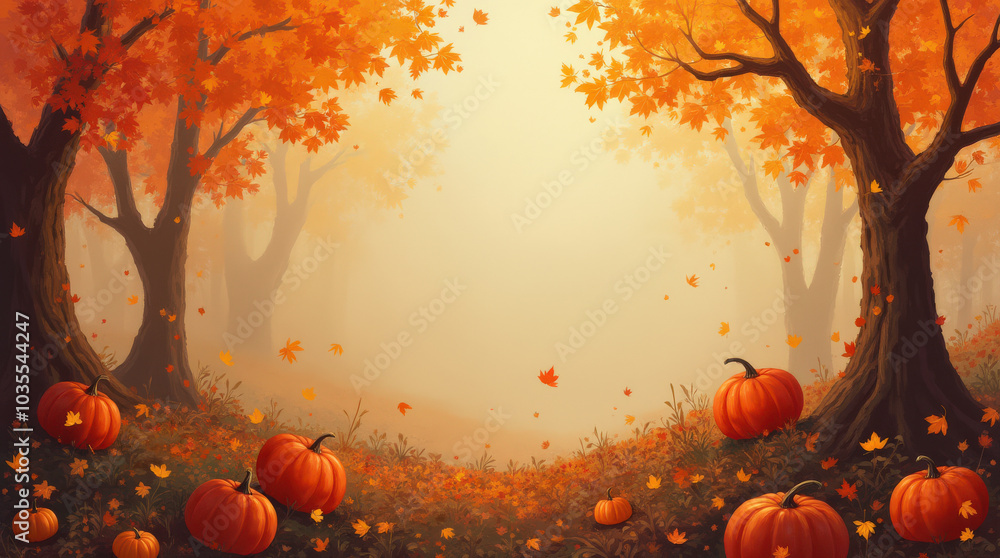 Vibrant Autumn Forest Wallpaper: Fall Colors, Golden Leaves, and Serene ...