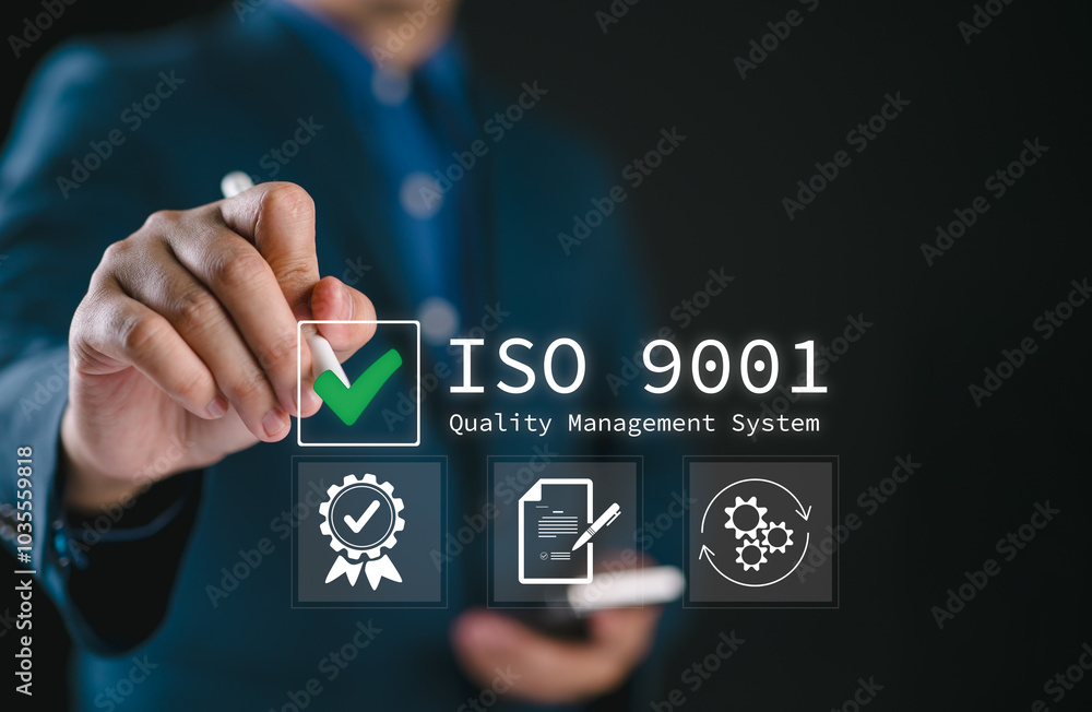 Poster QMS, ISO 9001 Quality Management System concept – Wall Art ...