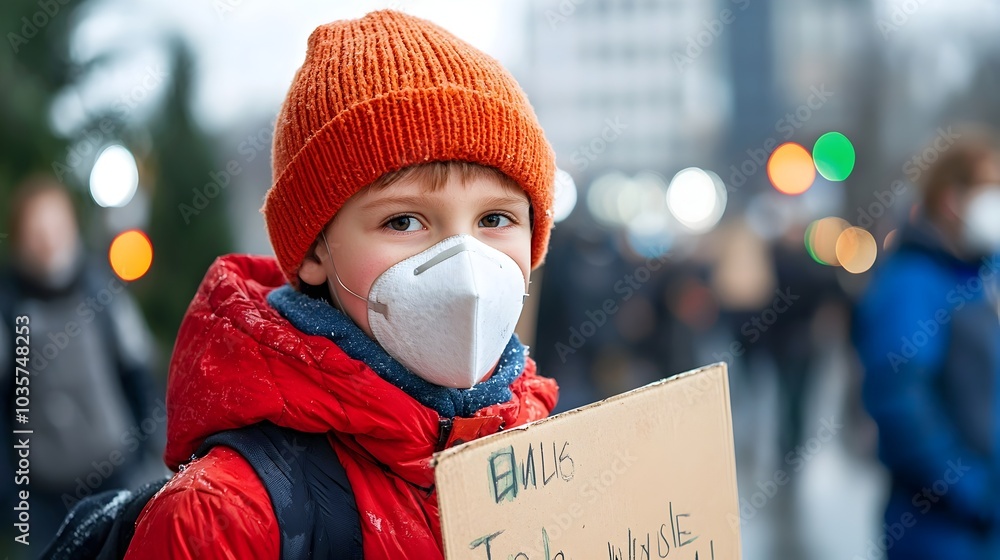 Passionate environmental activists holding signs and banners protesting ...