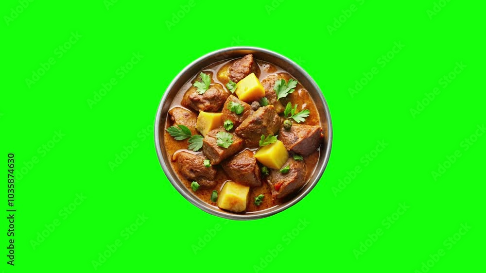 Food green screen animation motion graphic with chroma key clip ...