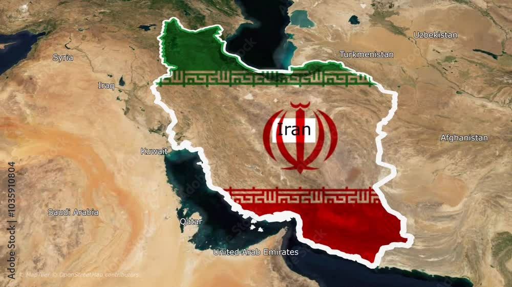 iran country map with flag, iran map animation Stock Video | Adobe Stock