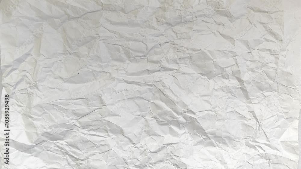 Stop motion animated paper texture background. Animated crinkled Paper ...