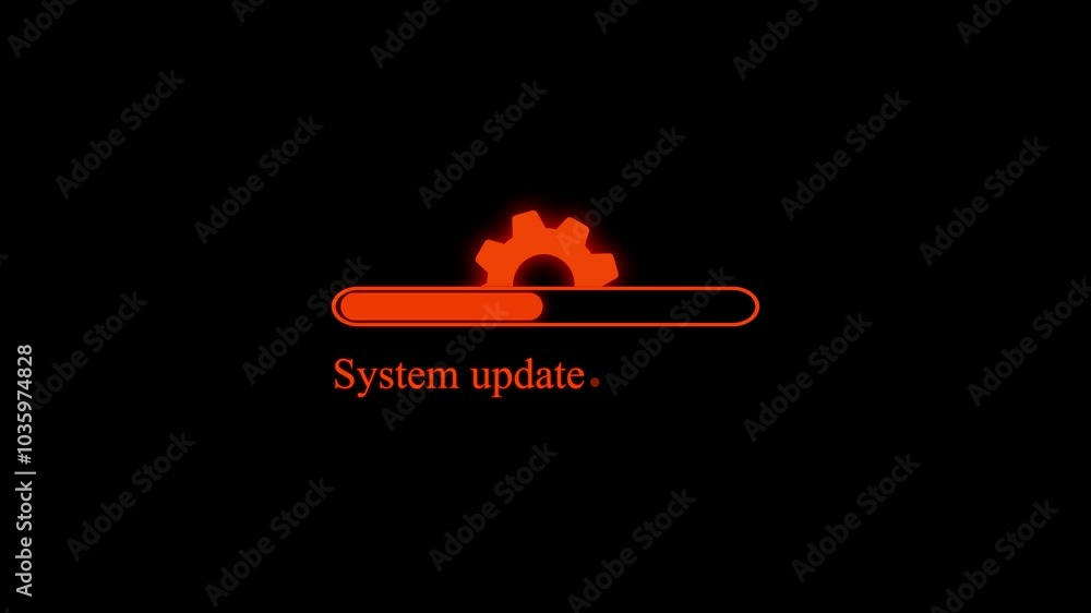 Operating system upgrade concept, software updating and process ...