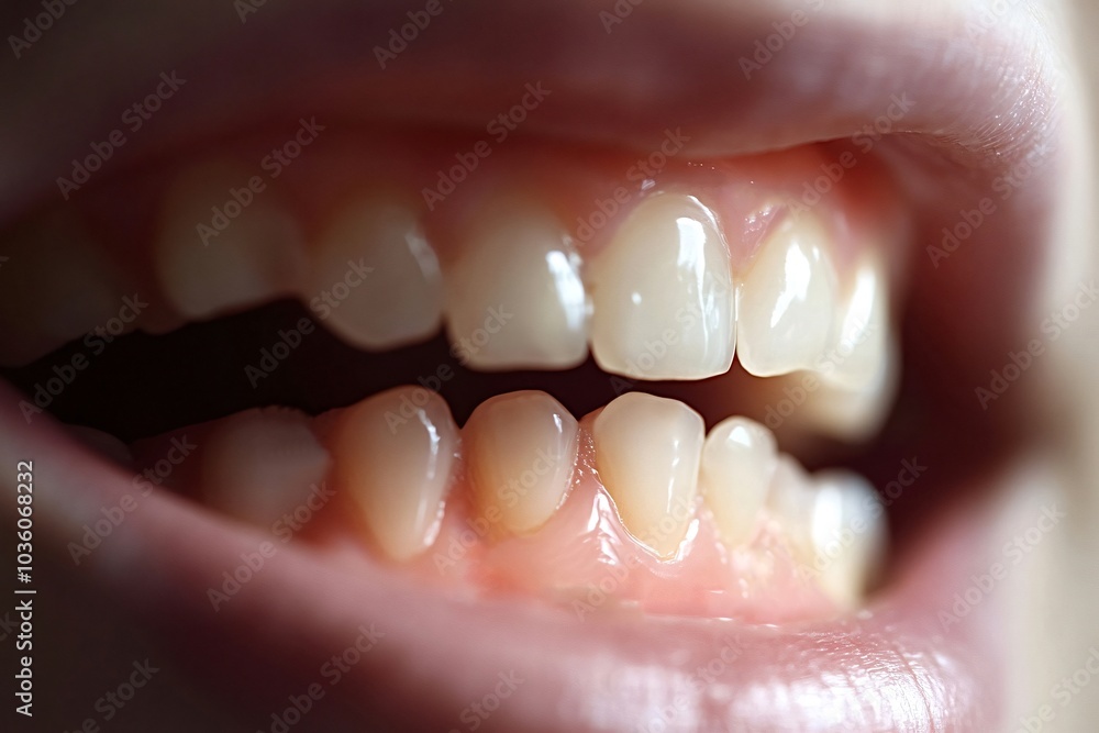 Child's mouth reveals growing permanent teeth, emphasizing dental care ...
