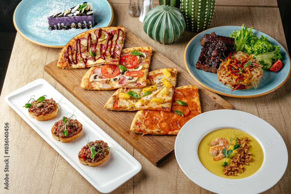 Restaurant food restaurant menu photos for the menu Stock Photo | Adobe ...