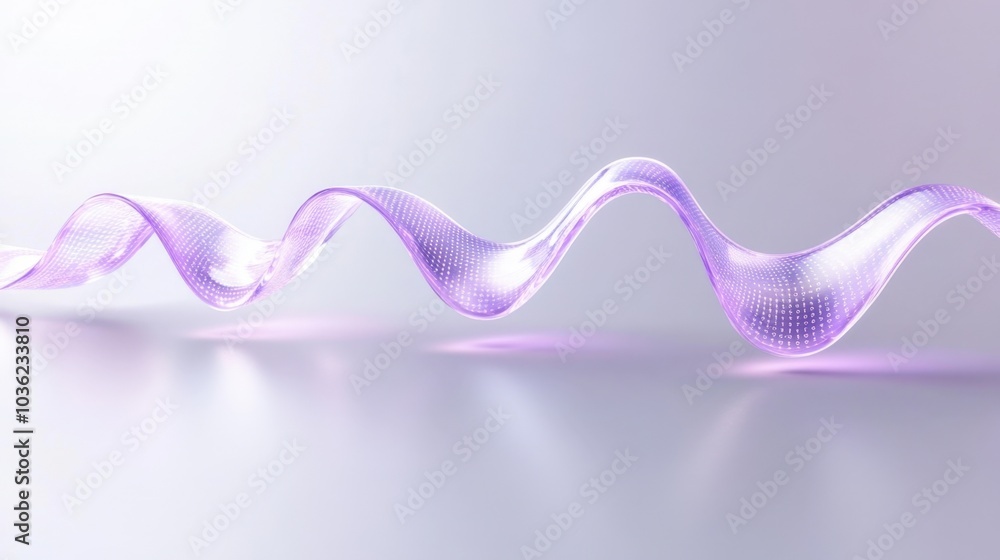 Visual representation of sound wave demonstrating AI's voice ...