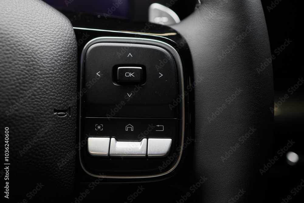 The modern cars steering wheel control panel boosts convenience and ...