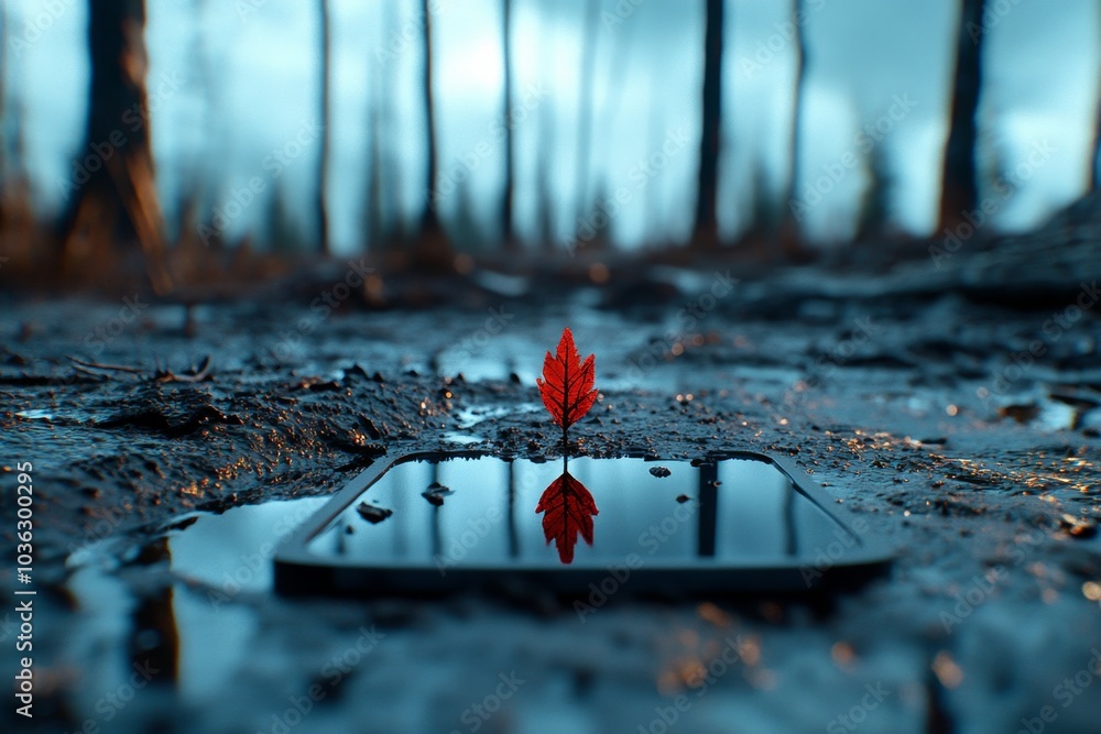 Environment, depicted in a gothic swamp where dark, twisted trees and ...