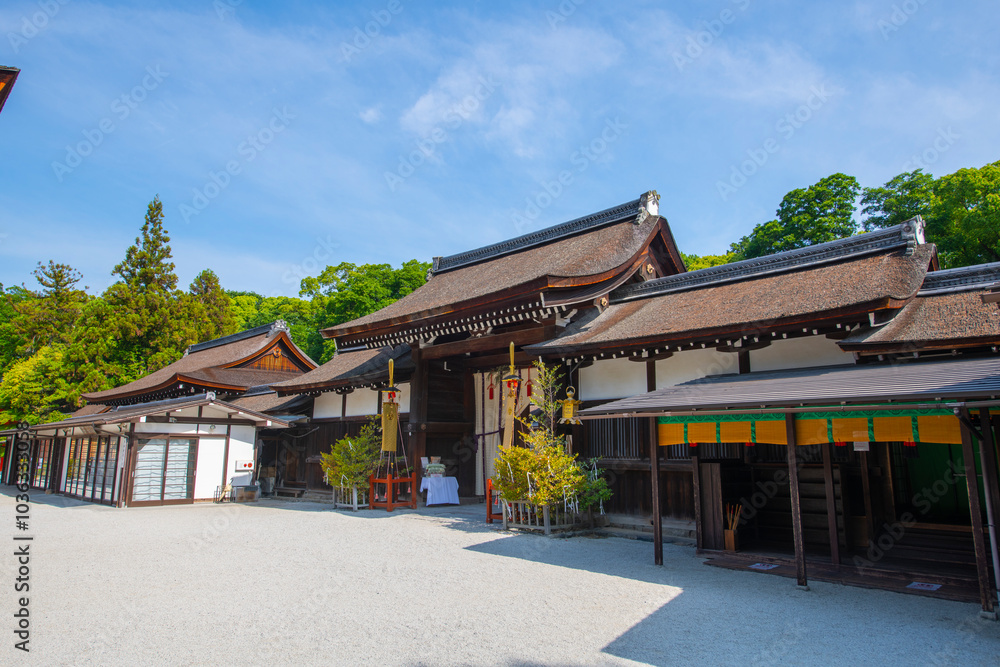 Kamomioya Jinja Shikyaku Chumon (Four Legged Central Gate) of Shimogamo ...