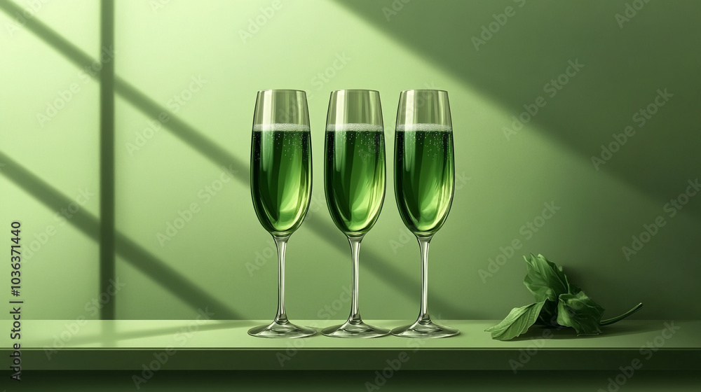 Celebrate National Champagne Day with green-hued sparkling drinks and ...