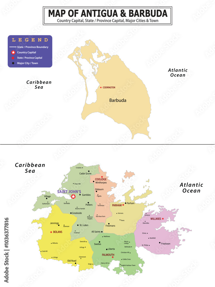 American Countries Geography Political map. Political map of country ...