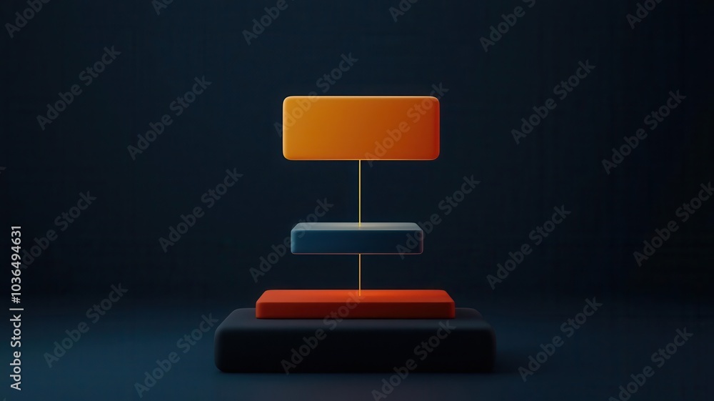 Business risk heatmap with glowing segments for different risk ...