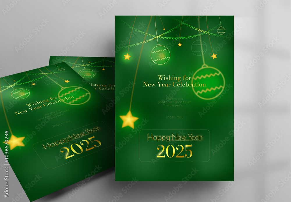 Happy New Year Stock Template | Adobe Stock