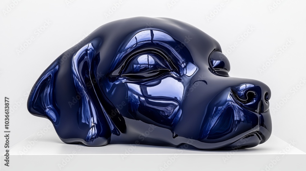 A clean product photo of a dog mask used for quadrobics, featuring ...