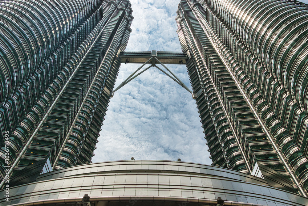 KUALA LUMPUR, MALAYSIA - OCTOBER 18, 2024: Petronas Towers. Petronas ...