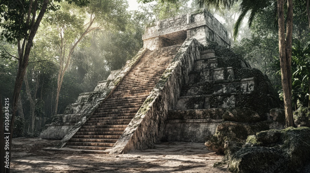 Mayan Temple: A Mysterious Ziggurat Hidden in the Jungle of Central ...