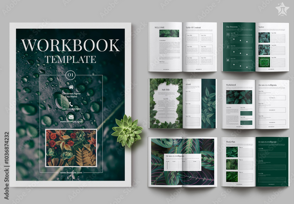 Workbook Template Stock Template | Adobe Stock