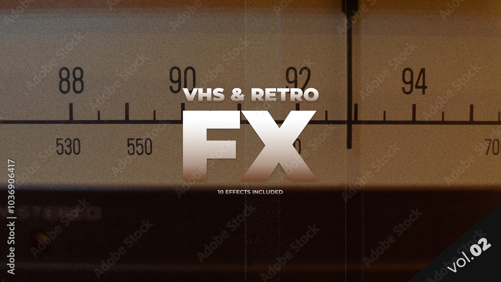VHS & Retro FX / vol.02 Stock Template | Adobe Stock