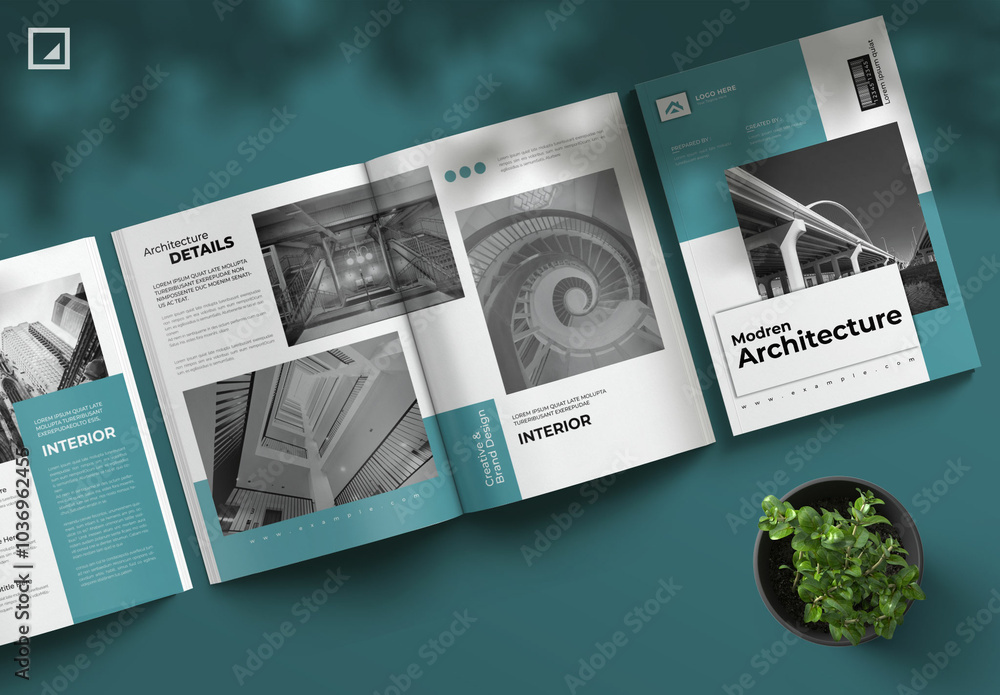 Architecture Brochure Layout Stock Template | Adobe Stock