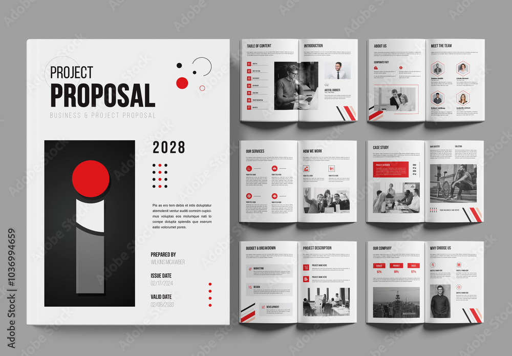 Proposal Design Layout Stock Template | Adobe Stock
