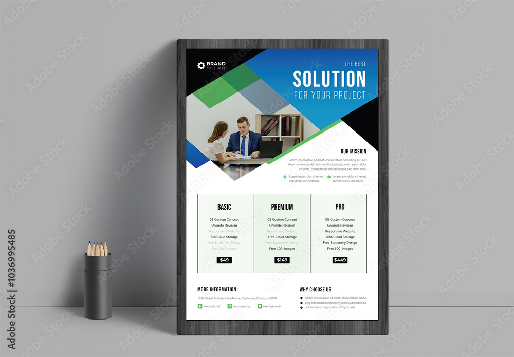 Business Pricing Flyer Stock Template | Adobe Stock