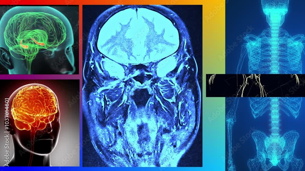 Magnetic resonance imaging of the brain. MRI of the brain. Medical ...