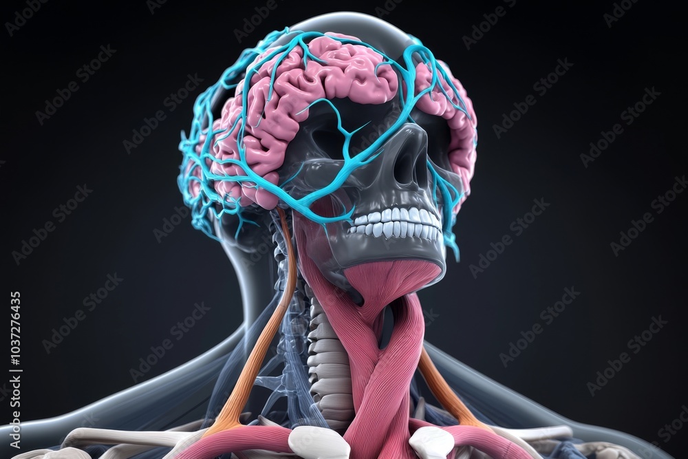 Lymphatic system, color-coded to show regional lymph nodes in a ...