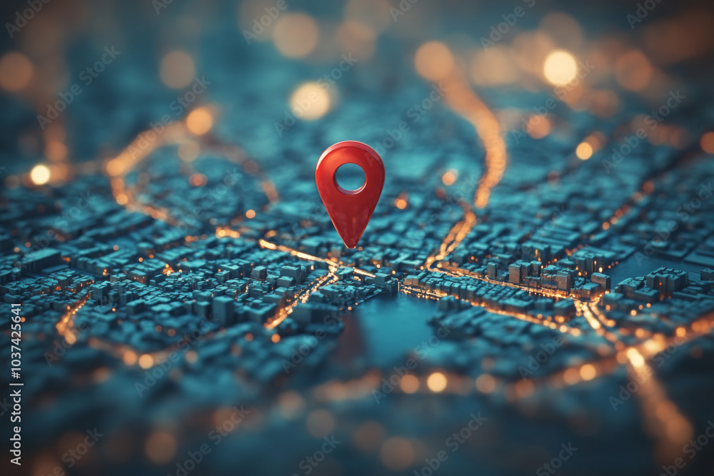 location pin, city map, marker, navigation icon, urban planning detail ...