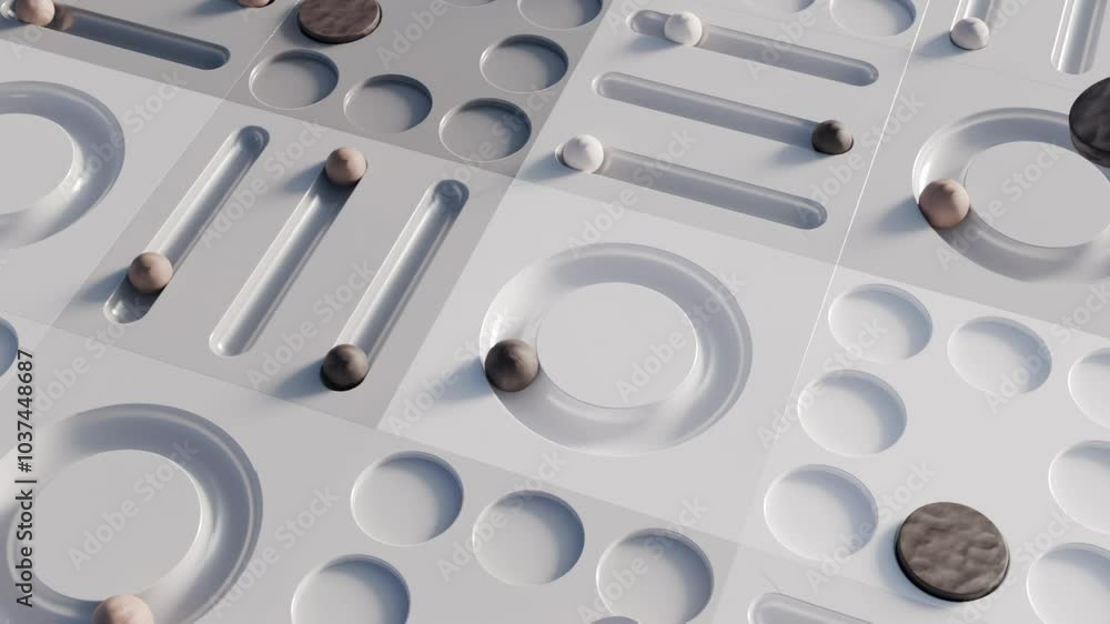 4K animation of satisfying random loops สต็อกวิดีโอ | Adobe Stock