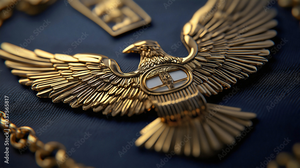 Military rank insignia for officers, badges display general and ...