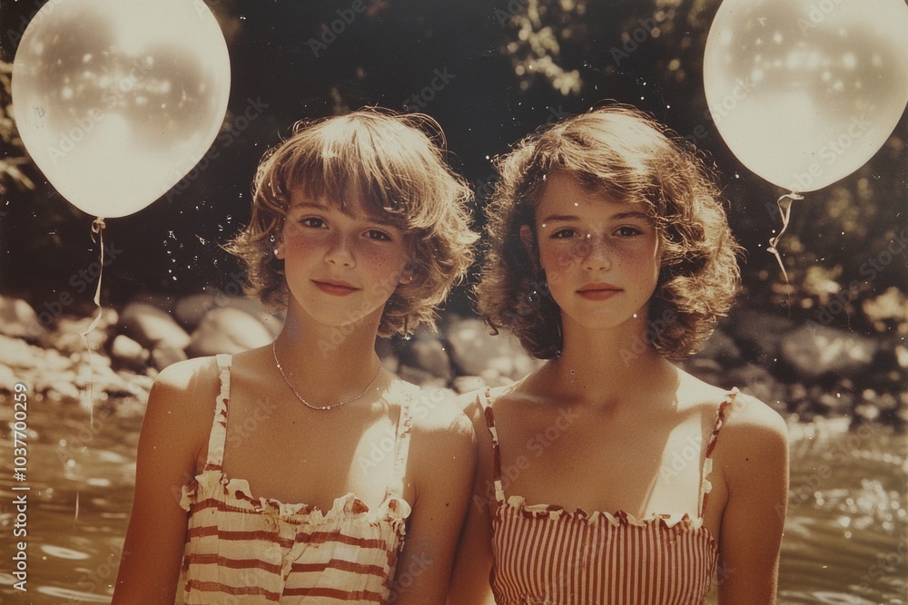 Faded snapshot: glimpse into childhood memories captured through old ...
