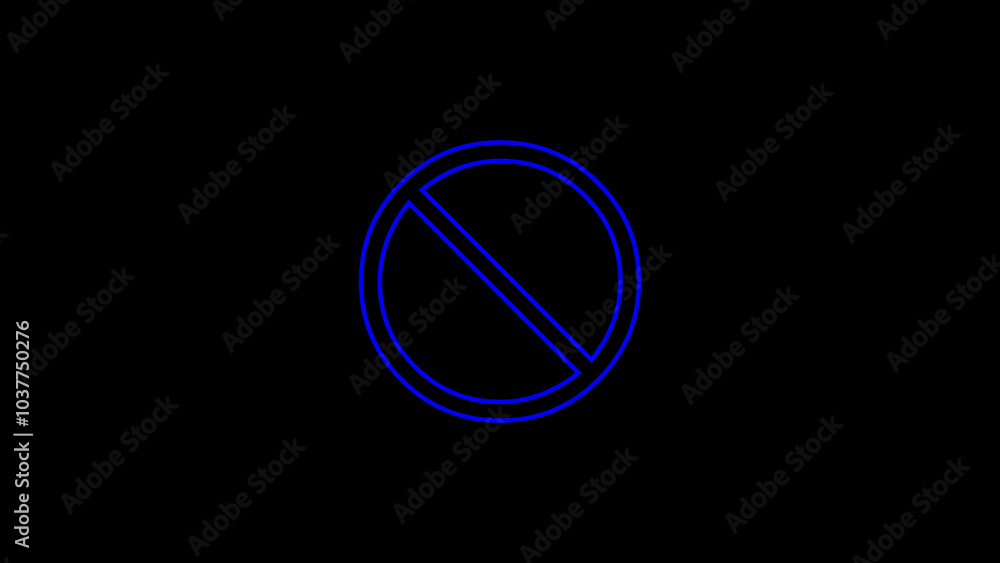 traffic sign red circle crossed out for prohibition prevent illegal ...