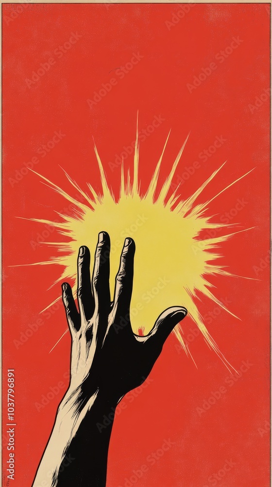 A vintage-style advertisement in a comic book aesthetic, featuring a ...