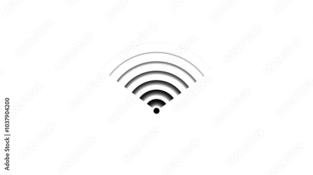 Wireless signal icon, Wife icon animated, Radio wave signal animation ...