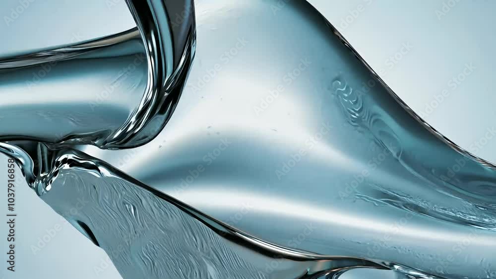 stunning 3D looping animation melting morphing liquid metal texture ...