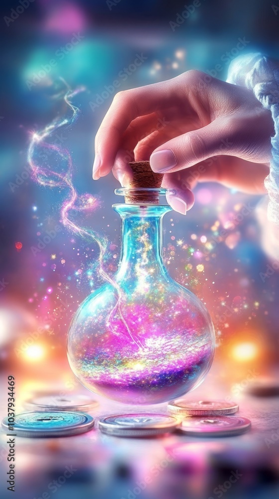 The Enchanting Fusion of Magic and Technology in a Modern Lab Stock ...