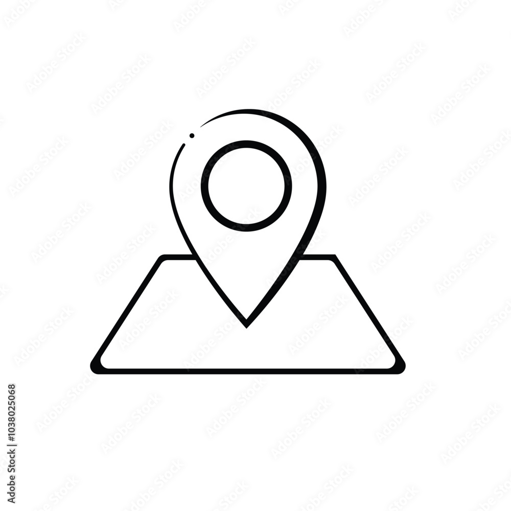 Pin point, location marker in hand icon. Map pointer, place mark ...