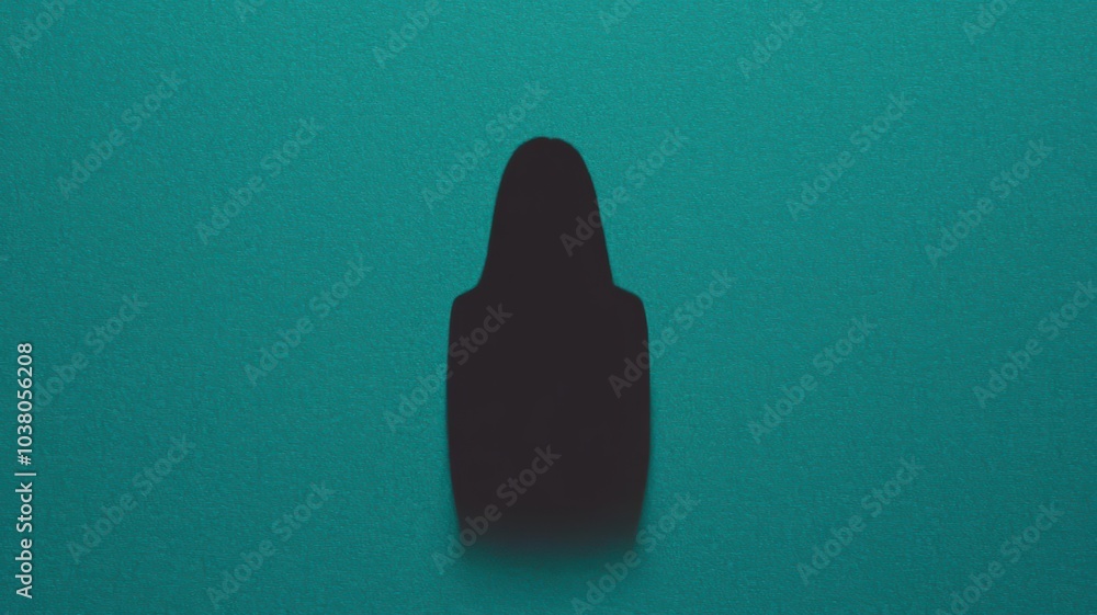 Person's shadow fading into darkness, representing the detachment from ...