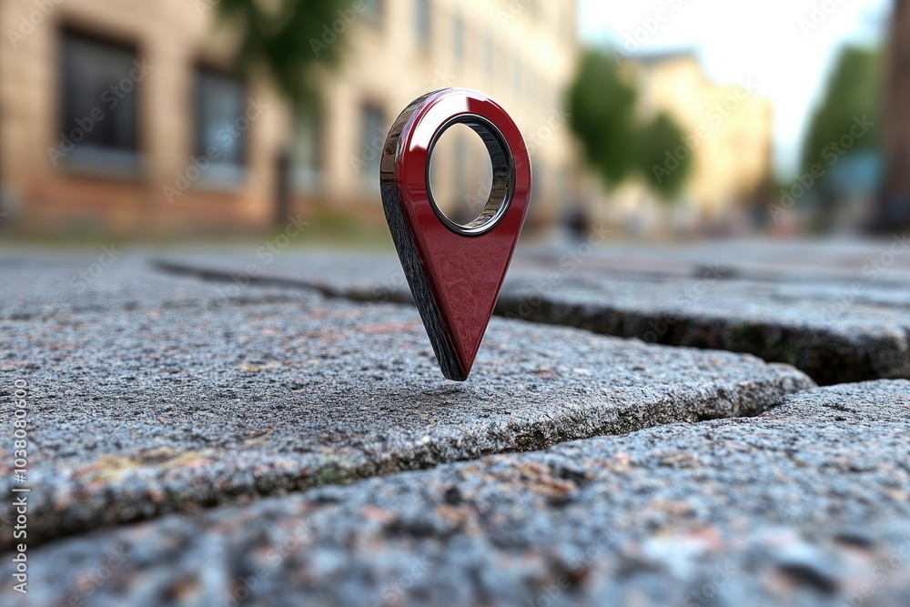 Directional guide - gps navigation pointer symbol on display precise ...