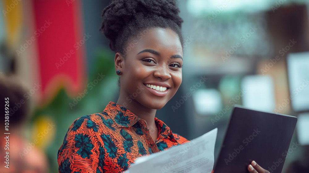 Young Woman's Joyous Reaction to Job Offer: Embracing New Career ...