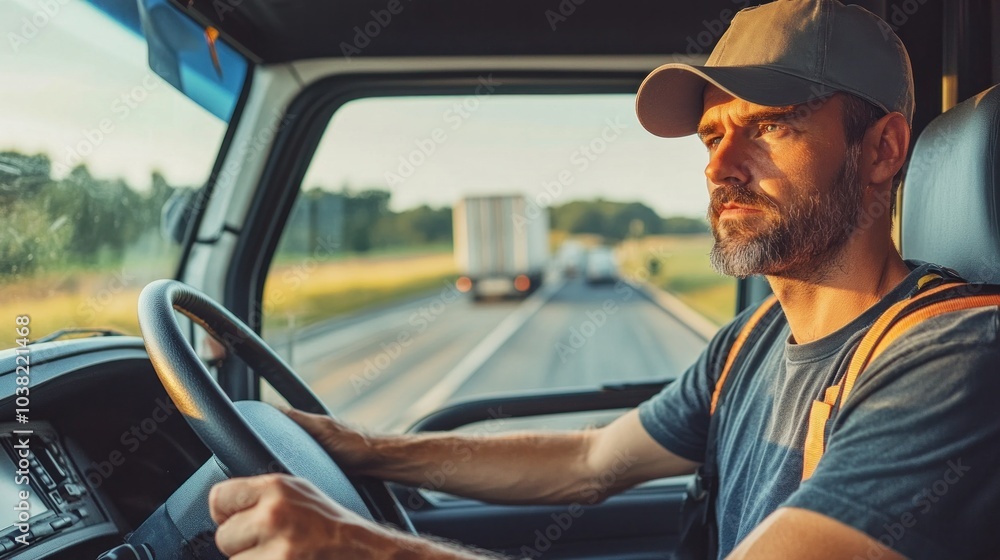 Logistics company drivers, working together to manage a fleet of trucks ...