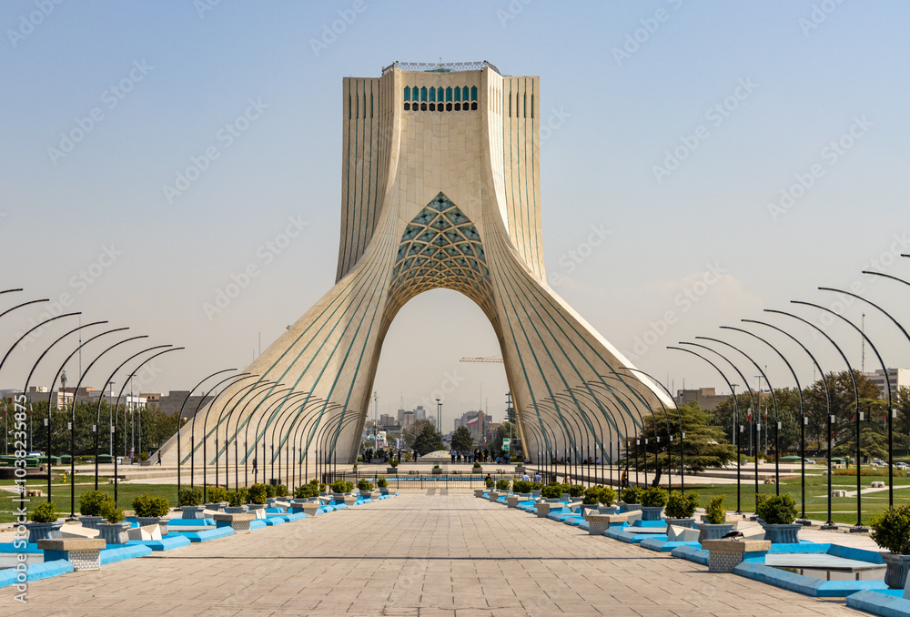 Tehran Iran September 26 2024: Azadi Tower in Tehran, the capital of ...