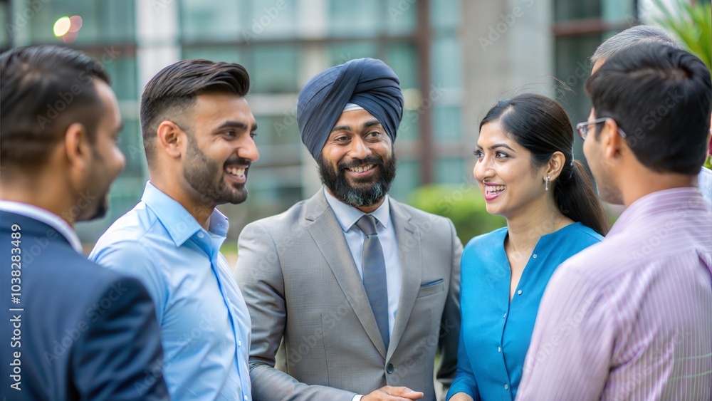 Indian colleagues engaging in team-building activities while networking ...